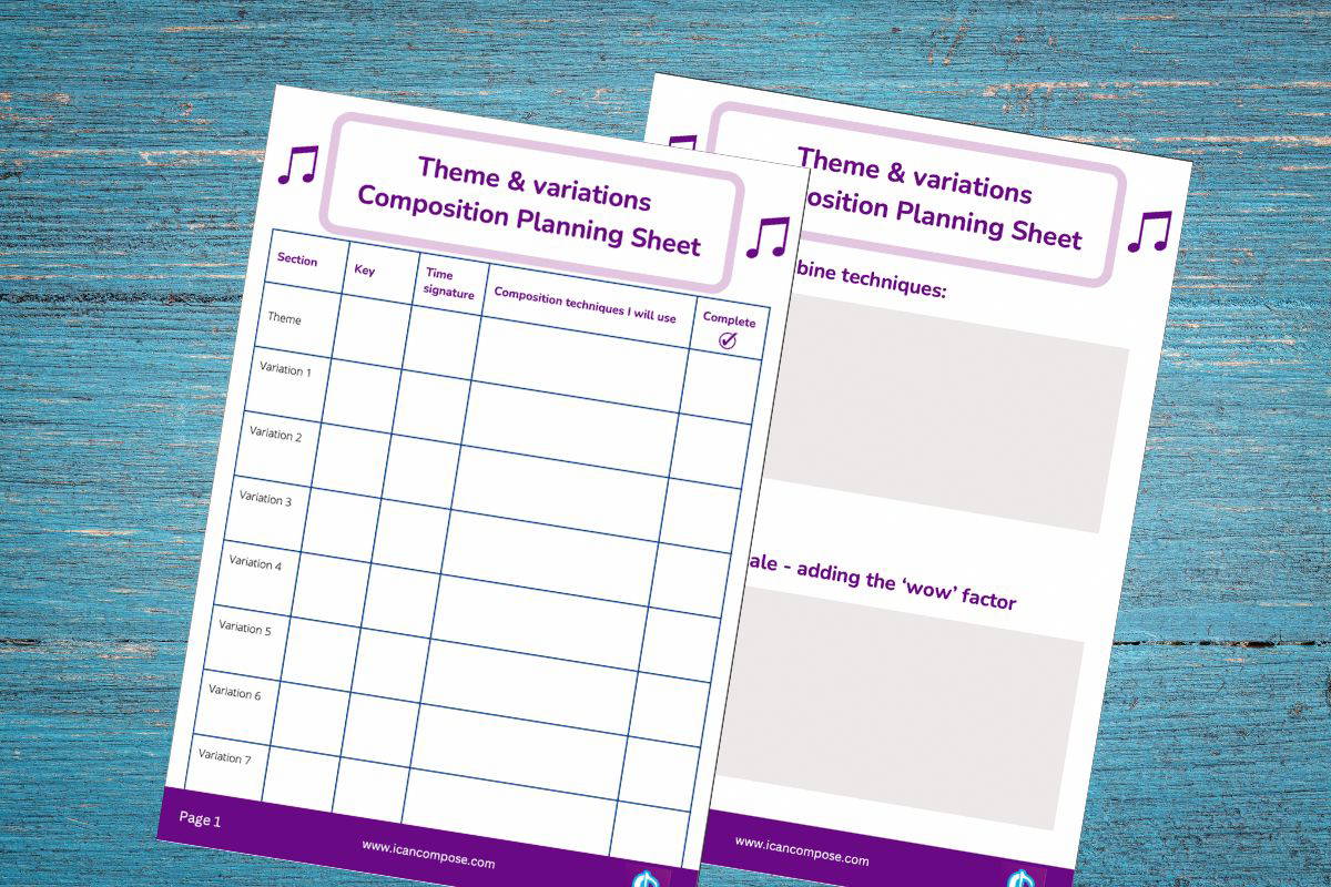 NEW! How to Compose a Theme and Variations - I Can Compose